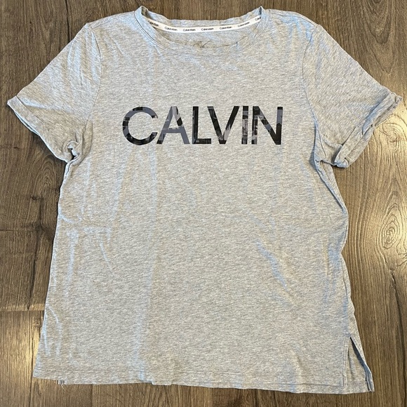 Calvin Klein | Tops | Calvin Klein Womens Soft Crew Neck Rolled Sleeve ...
